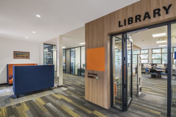 Uniting College Library Entrance HodgkisonArchitects - Hodgkison